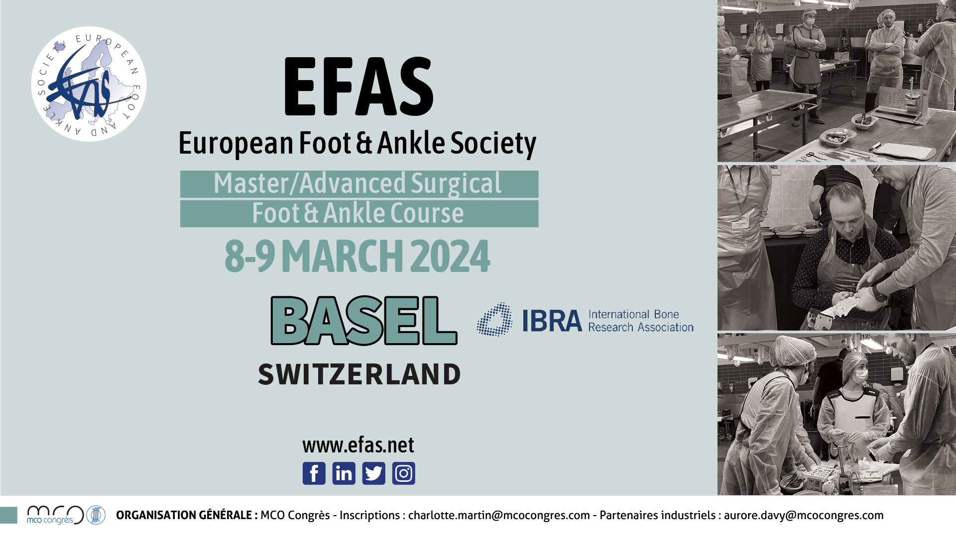 EFAS - European Foot and Ankle Society / specimen Lab course - Master ...