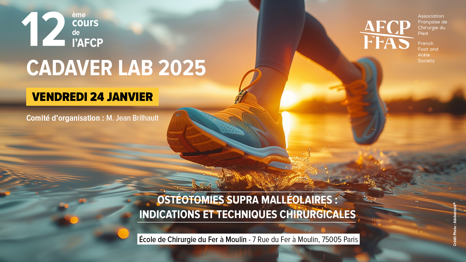 12ème Cours de l'AFCP - CADAVER LAB 2025 - Groupe MCO Congrès